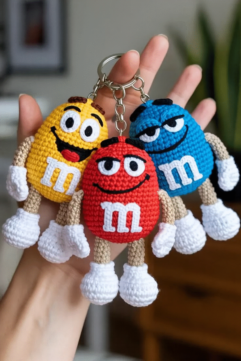 Amigurumi M&M Keychains - FREE Crochet Pattern - CRAFTSFORLOVE.COM