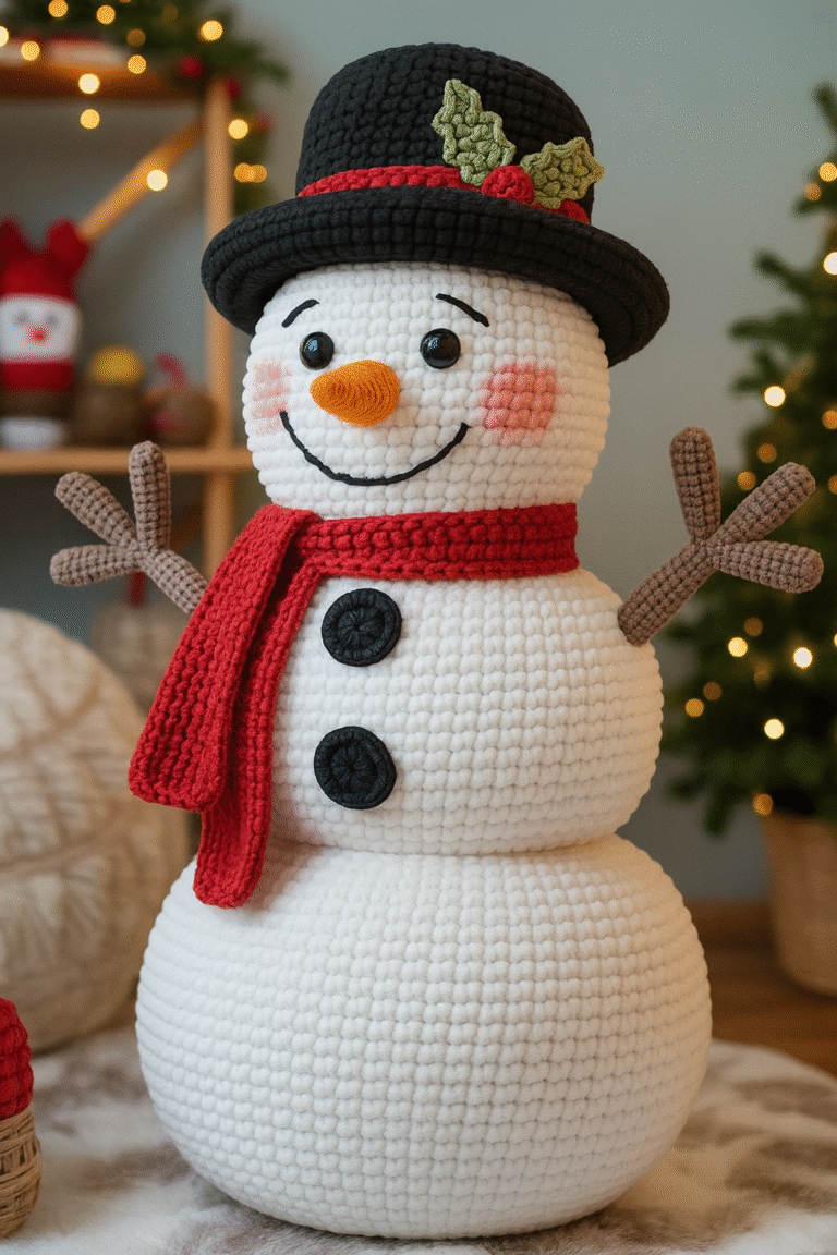 Amigurumi Snowman - FREE Crochet Pattern - CRAFTSFORLOVE.COM