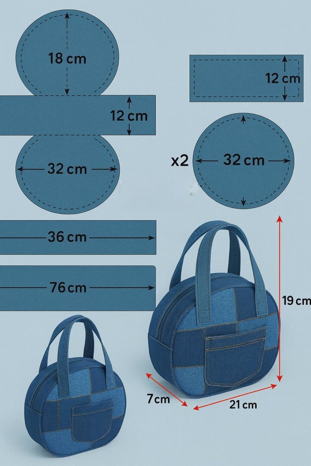 Simple Bag Sewing Pattern - CRAFTSFORLOVE.COM
