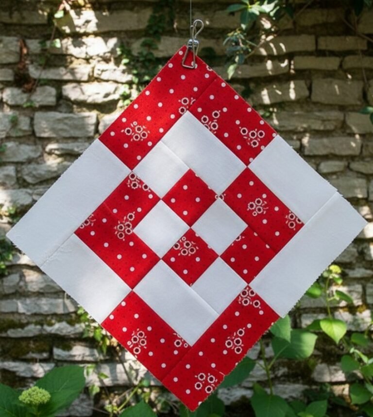 Log Cabin Variation Quilt - CRAFTSFORLOVE.COM