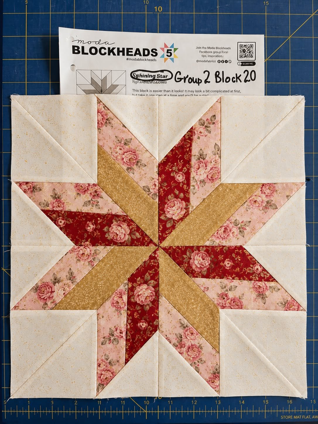 Spinning Star Block Pattern - CRAFTSFORLOVE.COM